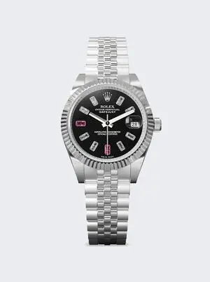 PRIVATE LABEL LONDON Steel Datejust Watch With Sapphire - 31mm