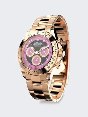 PRIVATE LABEL LONDON PRIVATE LABEL LONDON Pink Daytona Rose Gold Watch