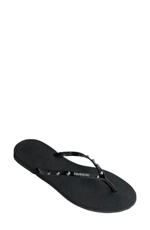 Havaianas You Spikes Flip Flop - Black