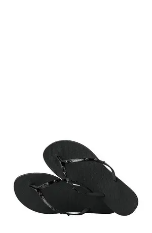 Havaianas You Spikes Flip Flop - Black