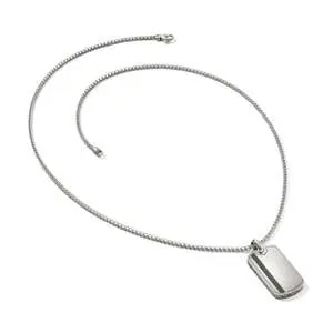 John Hardy Tag Necklace, Sterling Silver, Enamel