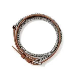 John Hardy Icon Wrap Leather And Bracelet