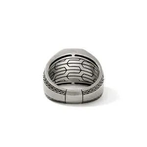 John Hardy Signet Ring With Black Onyx