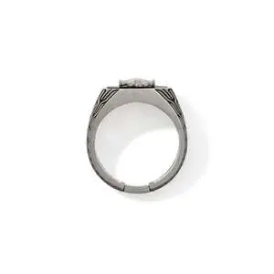John Hardy Signet Ring With Black Onyx