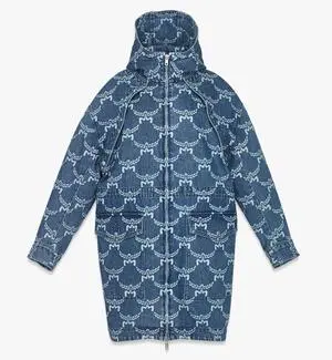 Mcm Lauretos Monogram 2-in-1 Denim Parka