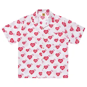 HUMAN MADE Heart Pattern Aloha Shirt - White