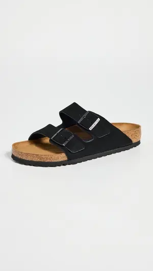 BIRKENSTOCK Arizona Soft Footbed Sandals - Black