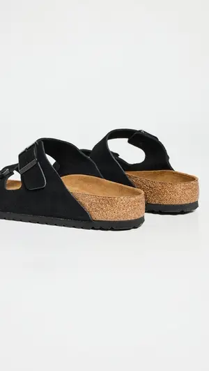 BIRKENSTOCK Arizona Soft Footbed Sandals - Black