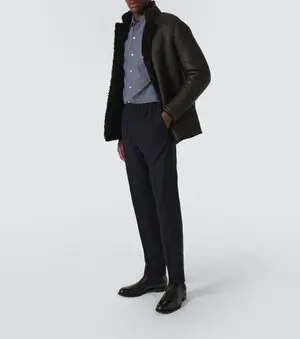 Loro Piana Jan Wool And Cashmere Straight Pants