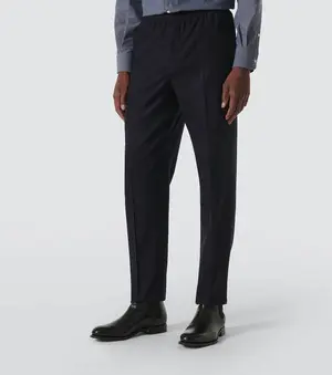 Loro Piana Jan Wool And Cashmere Straight Pants
