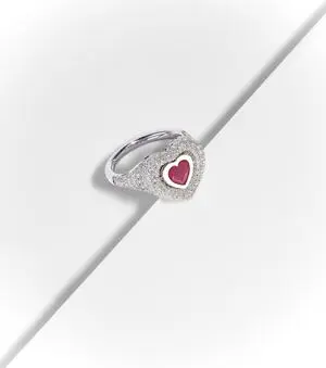 KAMYEN Manaal 2.0 Ring With Ruby And Diamonds