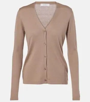 Max Mara Quirino Silk And Cotton Cardigan