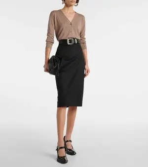 Max Mara Quirino Silk And Cotton Cardigan