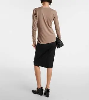 Max Mara Quirino Silk And Cotton Cardigan