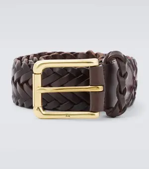Ralph Lauren Sportsman Woven Leather Belt