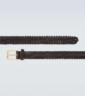 Ralph Lauren Sportsman Woven Leather Belt