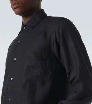 Loro Piana André Linen Shirt - Blue