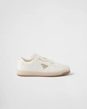 Prada Downtown Nappa Leather Sneakers - Neutral