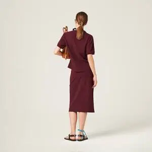 Miu Miu Cotton Piqué Pencil Skirt