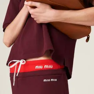 Miu Miu Cotton Piqué Pencil Skirt