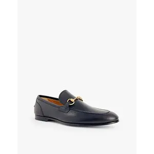 Gucci Jordaan Horsebit-embellished Leather Loafers - Nero
