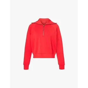 Spanx Airessentials Half Zip Jersey Sweatshirt - Spanx Red
