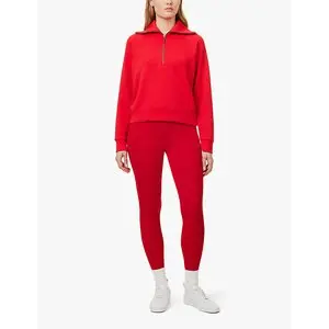 Spanx Airessentials Half Zip Jersey Sweatshirt - Spanx Red