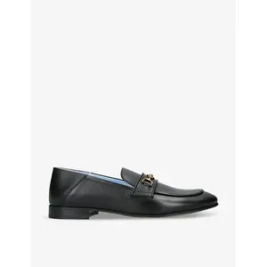 Versace Medusa-embellished Slip-on Leather Loafers - Blk/other