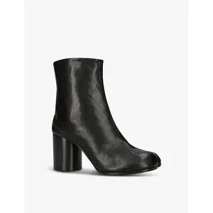 MAISON MARGIELA Tabi 80 Split-toe Block-heel Leather Ankle Boots