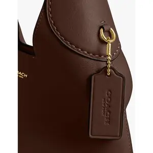 COACH Brooklyn Branded Leather Shoulder Bag