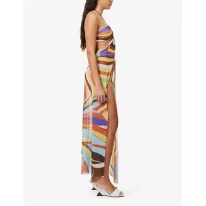 knee length dresses for ladies Aria Mesh Plunge Mini Dress | Jaded London main image 0
