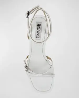 Badgley Mischka Brynna Metallic Ankle-strap Sandals