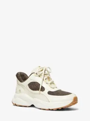 Michael Kors Katrina Mixed-media Trainer