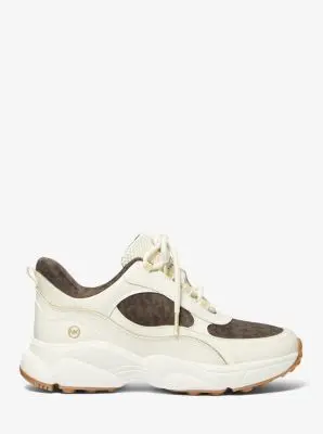 Michael Kors Katrina Mixed-media Trainer