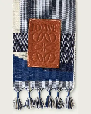 Loewe Patterned Throw Blanket, 41" X 70