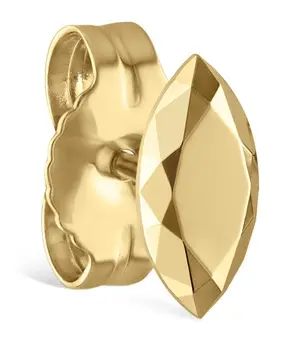 MARIA TASH Faceted Marquise Single Stud Earring - Gold