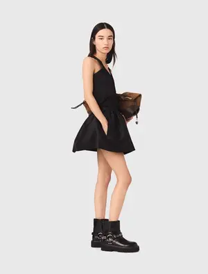 Maje Silk Sleeveless Round Neck Tank Top - Black