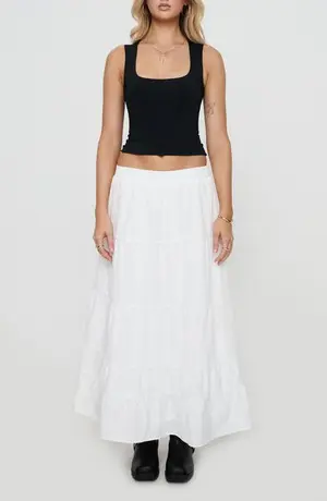 Princess Polly Zoe Crop Tank - Black