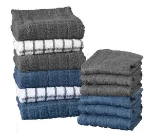 RITZ 12-pack Kitchen Towel And Dish Cloth Varie Ty Set - One-color