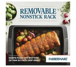 FARBERWARE Bakeware Nonstick Roaster With U-rac K