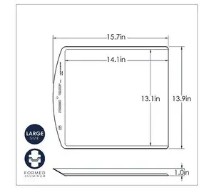NORDICWARE Naturals Large Classic Cookie Sheet