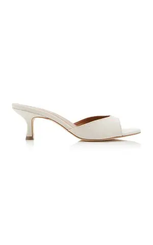 Staud Brigitte Canvas Mules - Neutral