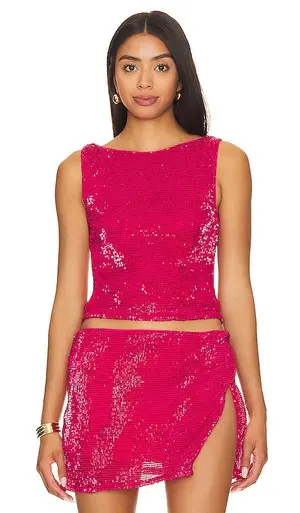 LOVERS AND FRIENDS Selma Top - Fuchsia