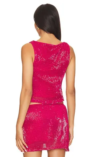 LOVERS AND FRIENDS Selma Top - Fuchsia