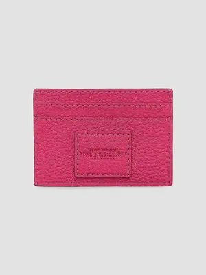 Marc Jacobs The Leather Card Case - Raspberry Pink