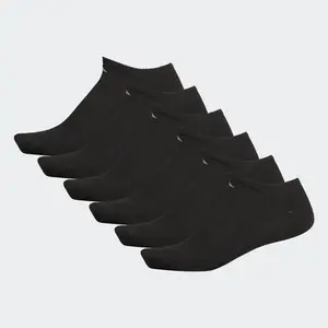 Adidas Athletic Cushioned No-show Socks 6 Pairs - Black