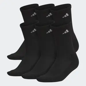 Adidas Athletic Cushioned Crew Socks 6 Pairs - Multicolor