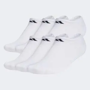 Adidas No-show Socks 6 Pairs - White / Black