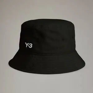 Adidas Y-3 Cotton Bucket Hat - Black