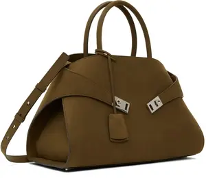 FERRAGAMO Brown Medium Hug Top Handle Bag